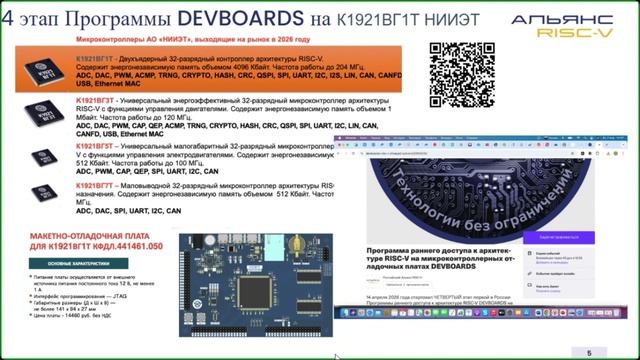 Запись вебинара «4 этап Программы DEVBOARDS и Конкурс учебно-методических и исследовательских работ»