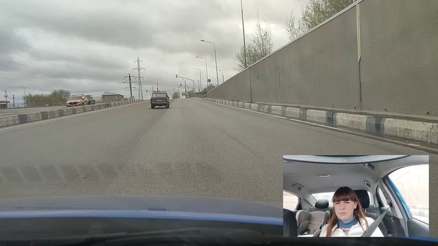 Вождение в реальных условиях: поездка с Ариной по 3 продольным. От Аллеи Героев до Советского района