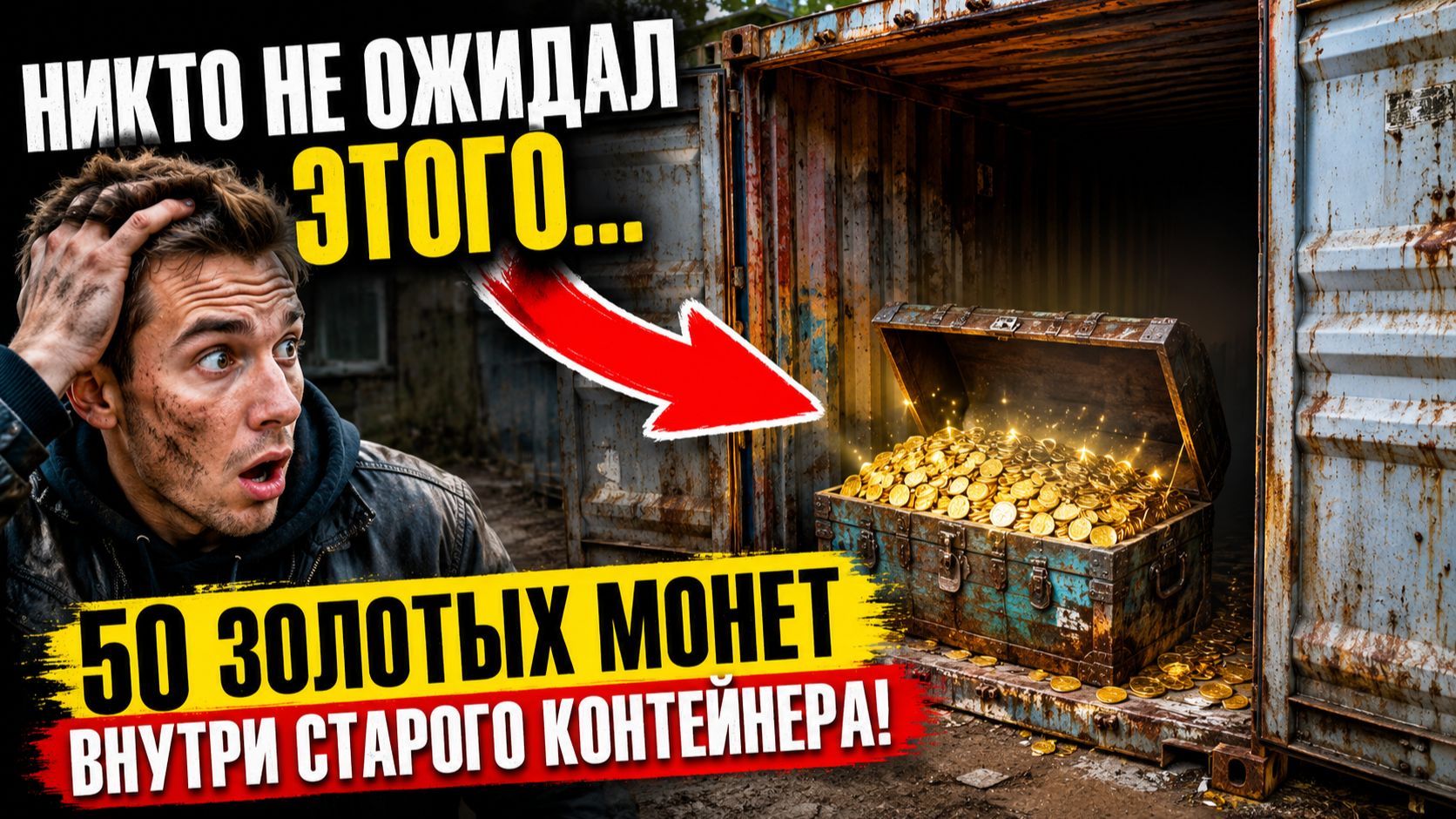 Зашёл в заброшенный контейнер — вышел БОГАЧОМ?! 50 золотых монет внутри!