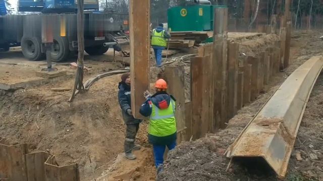 Технологии устройства Шпунтового ограждения котлована