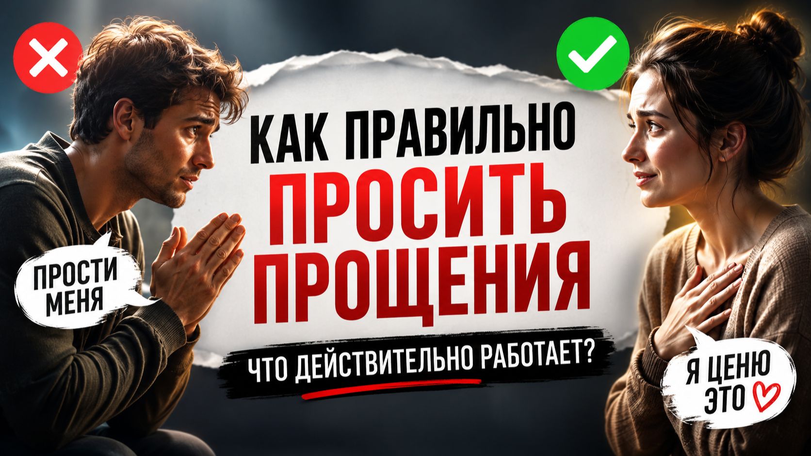 Научись правильно просить прощения