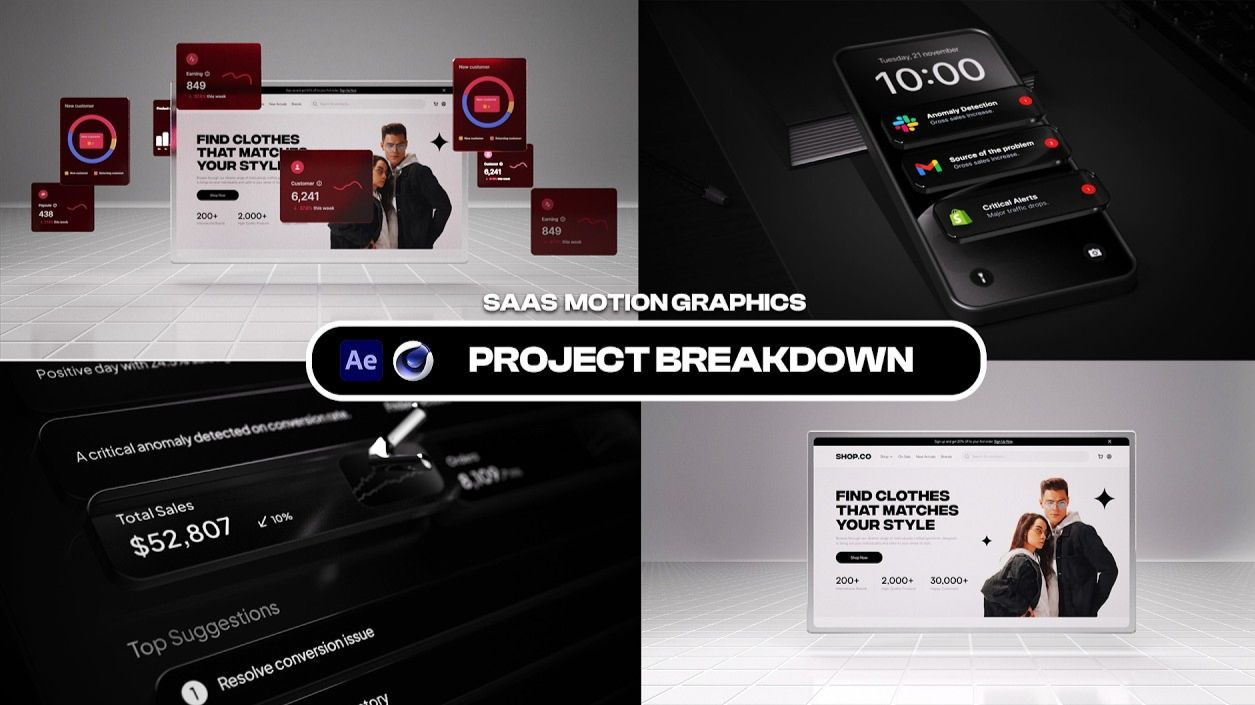Saas Motion Graphics Project breakdown - Aura