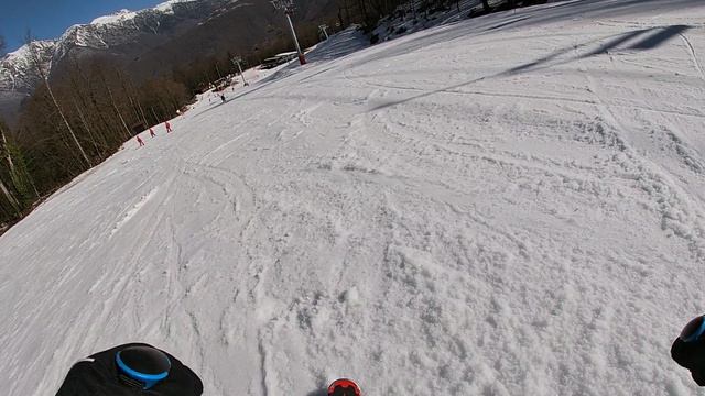 Красная поляна. Спуск на "Старте чемпионов"
