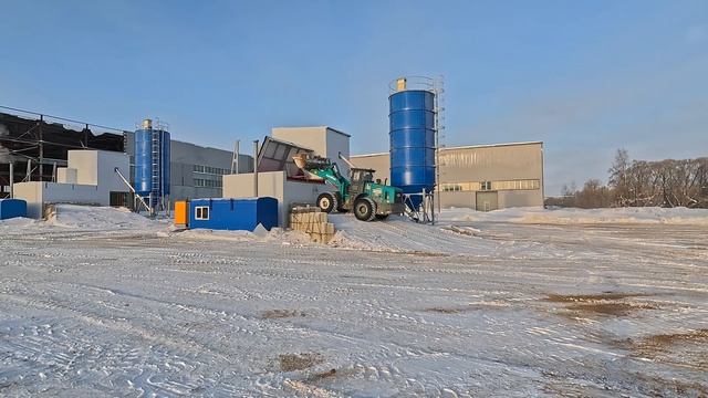 Торжок ПНР мобильного бетонного завода РБМ-45 в зимнем варианте комплектации