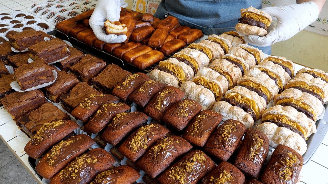 Самые популярные десерты Кореи! Шанхайское печенье с маслом и фисташками
