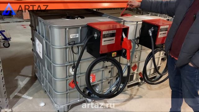 Мини АЗС для дизельного топлива с ТРК ARTAZ CUBE