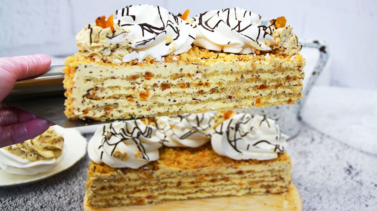 🔥 🍊 Торт «ОЛИМПИЙСКИЙ» из СССР 😍 Особые коржи + крем ШАРЛОТТ без ошибок 🍫