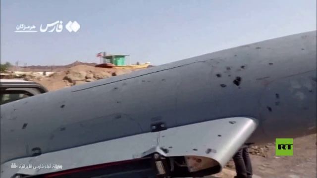 إيران تنشر مشاهد لحطام طائرة مسيرة معادية أسقطتها فوق مضيق هرمز
