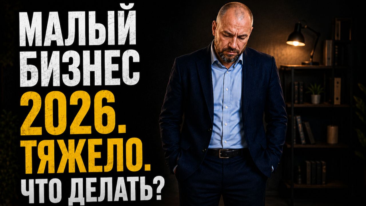 Малому бизнесу в 2026 тяжело. Что делать?