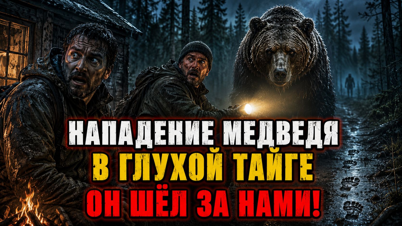 НАПАДЕНИЕ МЕДВЕДЯ В ГЛУХОЙ ТАЙГЕ: Он Шёл За Нами Вдвоём: Медведь и То, Что Внутри. Таежные Истории