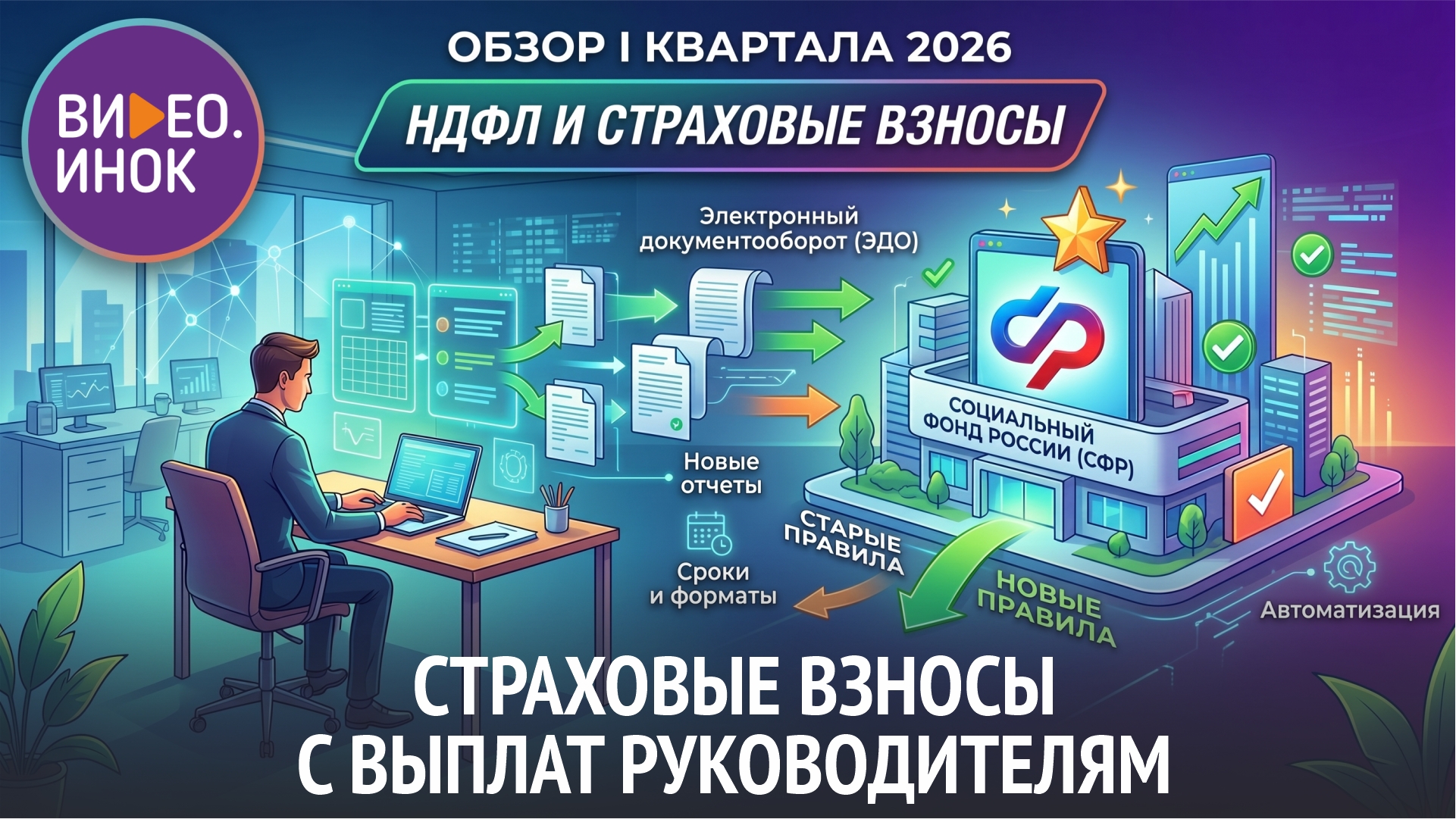 Обзор за 1 кв 2026 года. НДФЛ и взносы. Страховые взносы с выплат руководителям