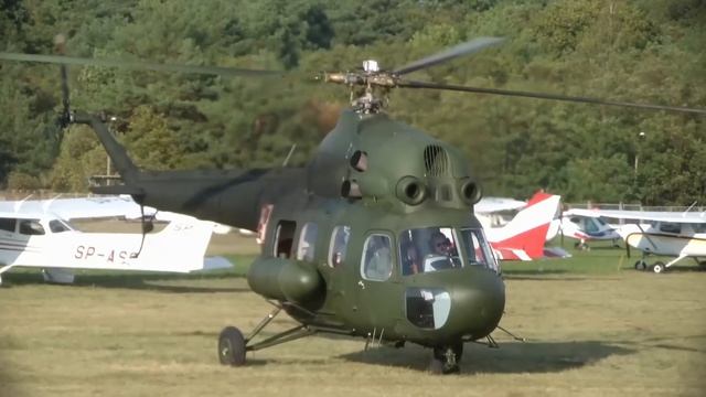 Вертолёт Ми-2 - запуск и взлёт