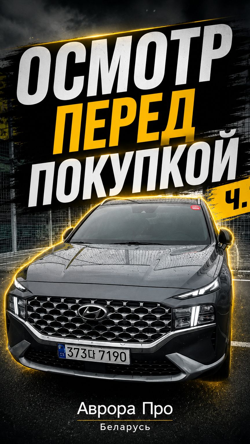 Santa Fe из Кореи в Беларусь - смотрим авто вживую. часть1 #автоизкореи