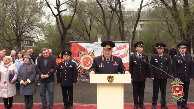 Торжественным митингом сотрудники МВД по Республике Хакасия встретили приближение Дня Великой Победы