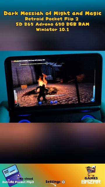 Dark Messiah of Might and Magic Retroid pocket flip 2 настройки Winlator v10.1 #winlator #emulation