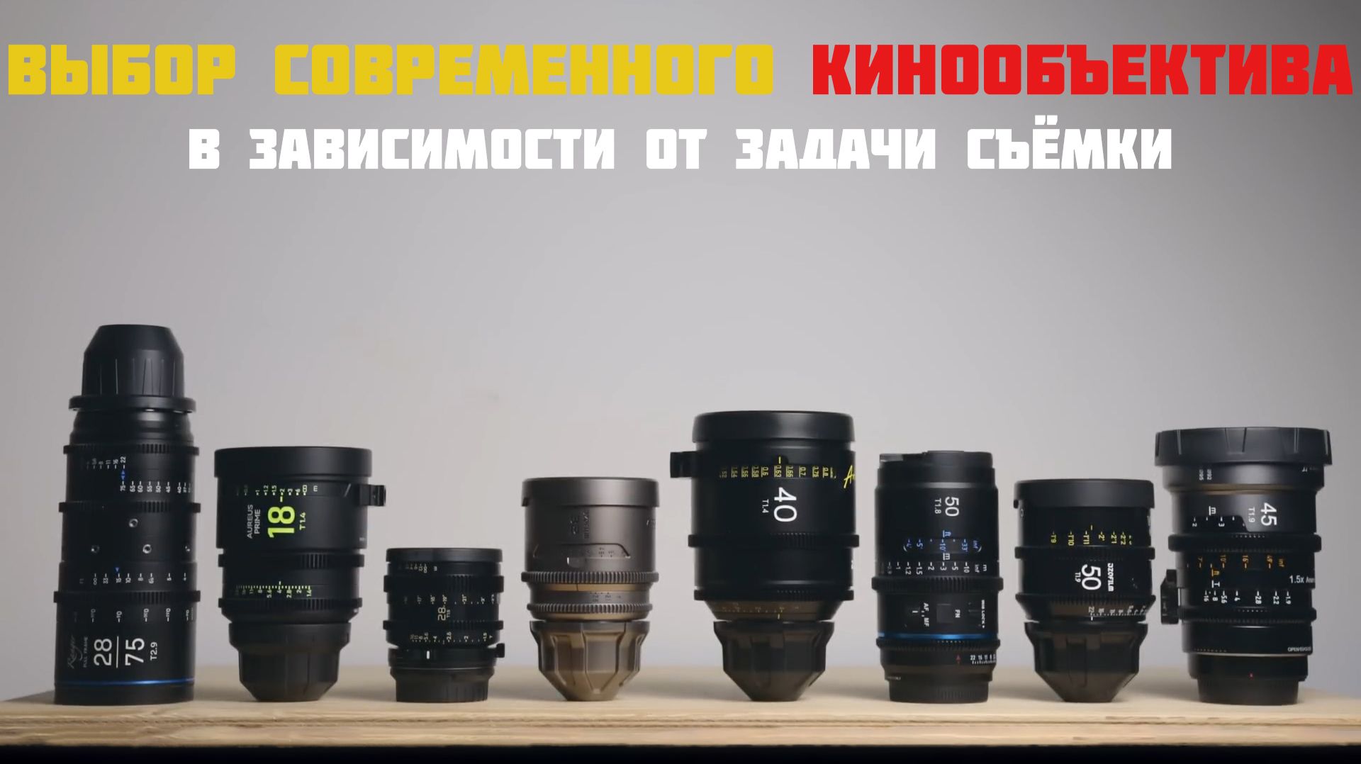 выбор современного кинообъектива 2026