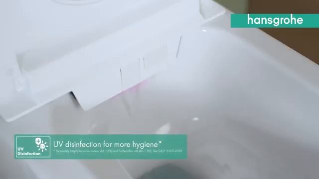 Электронный унитаз-биде подвесной Hansgrohe LavaPura Element S 63021450 безободковый, торнадо