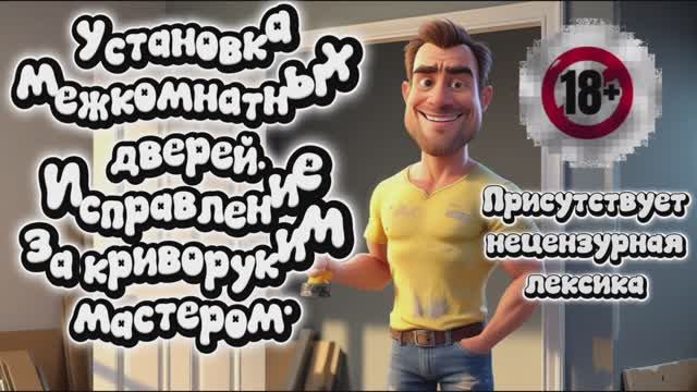 Установка межкомнатных дверей, казалось бы 😁