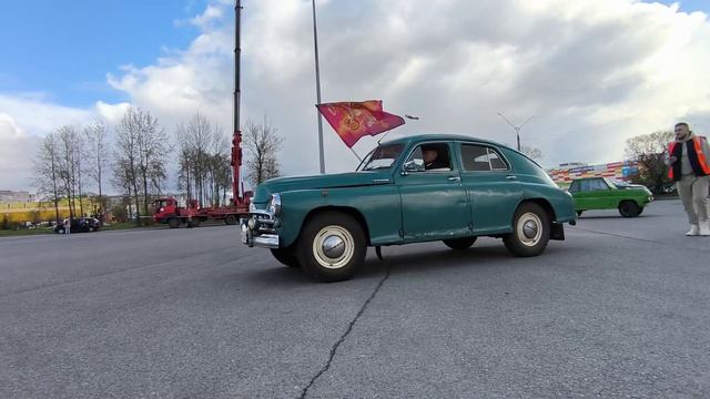 МАШИНА ПОБЕДА ГАЗ М20 КРАСИВЫЕ КАДРЫ С ПРОБЕГОВ  УЧАСТНИКИ РЕТРОЧЕ ДЕНЬ ПОБЕДЫ-АВТОБАТ-МОТОСЕЗОН ЧЕ