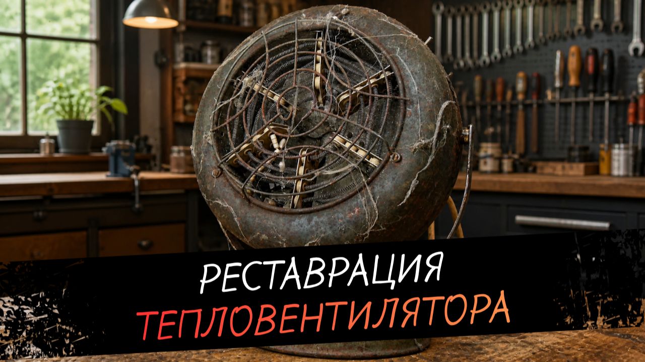 Реставрация старого ржавого тепловентилятора