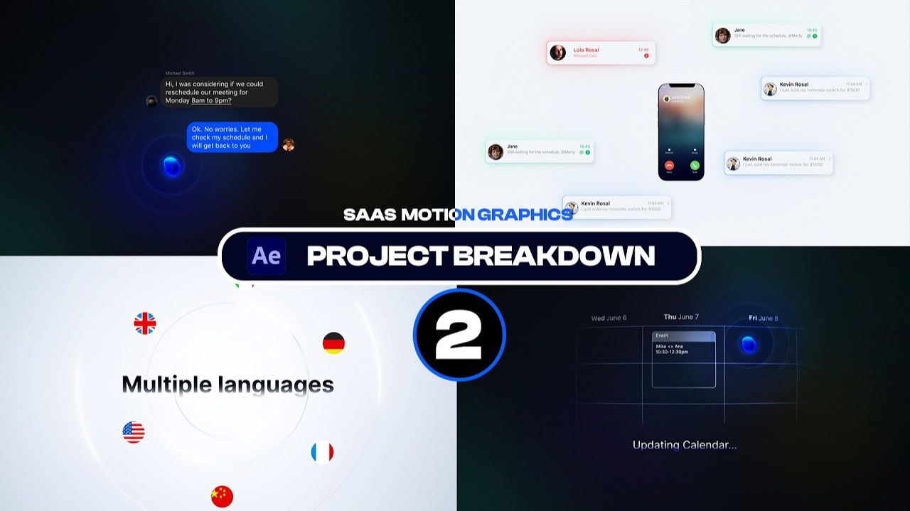 Saas Motion Graphics Full tutorial & Project breakdown - A1 Mobile PART 2