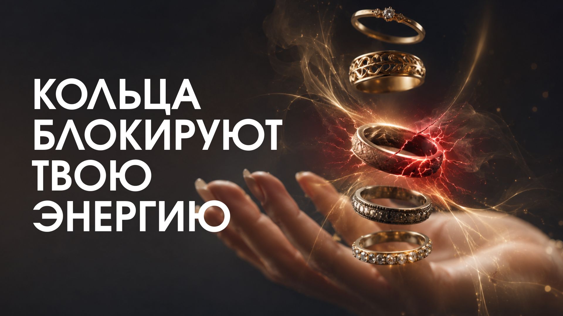 Кольца блокируют твою энергию