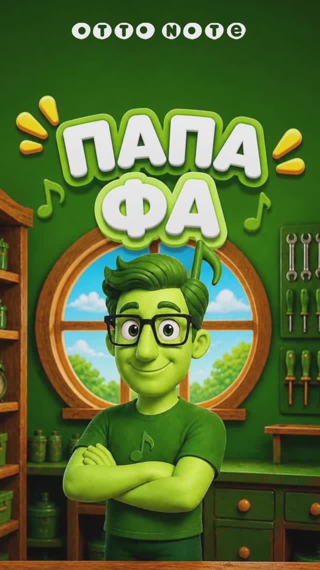 Знакомство с нотой Фа с Папой Фа: просто и весело 🎼
