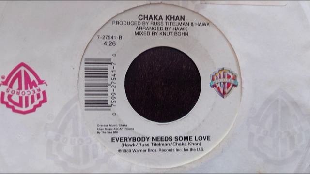 Старая Пластинка. Chaka Khan 1989 45 single USA WB