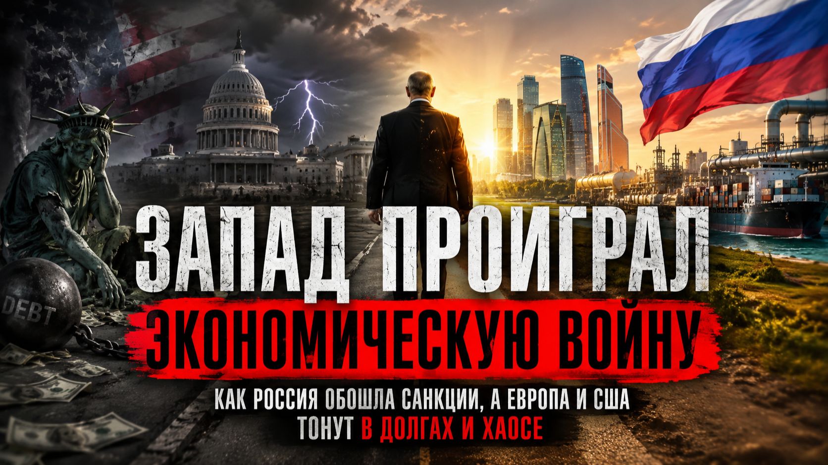 Запад проиграл экономическую войну: как Россия обошла санкции, а Европа и США тонут в долгах и хаосе
