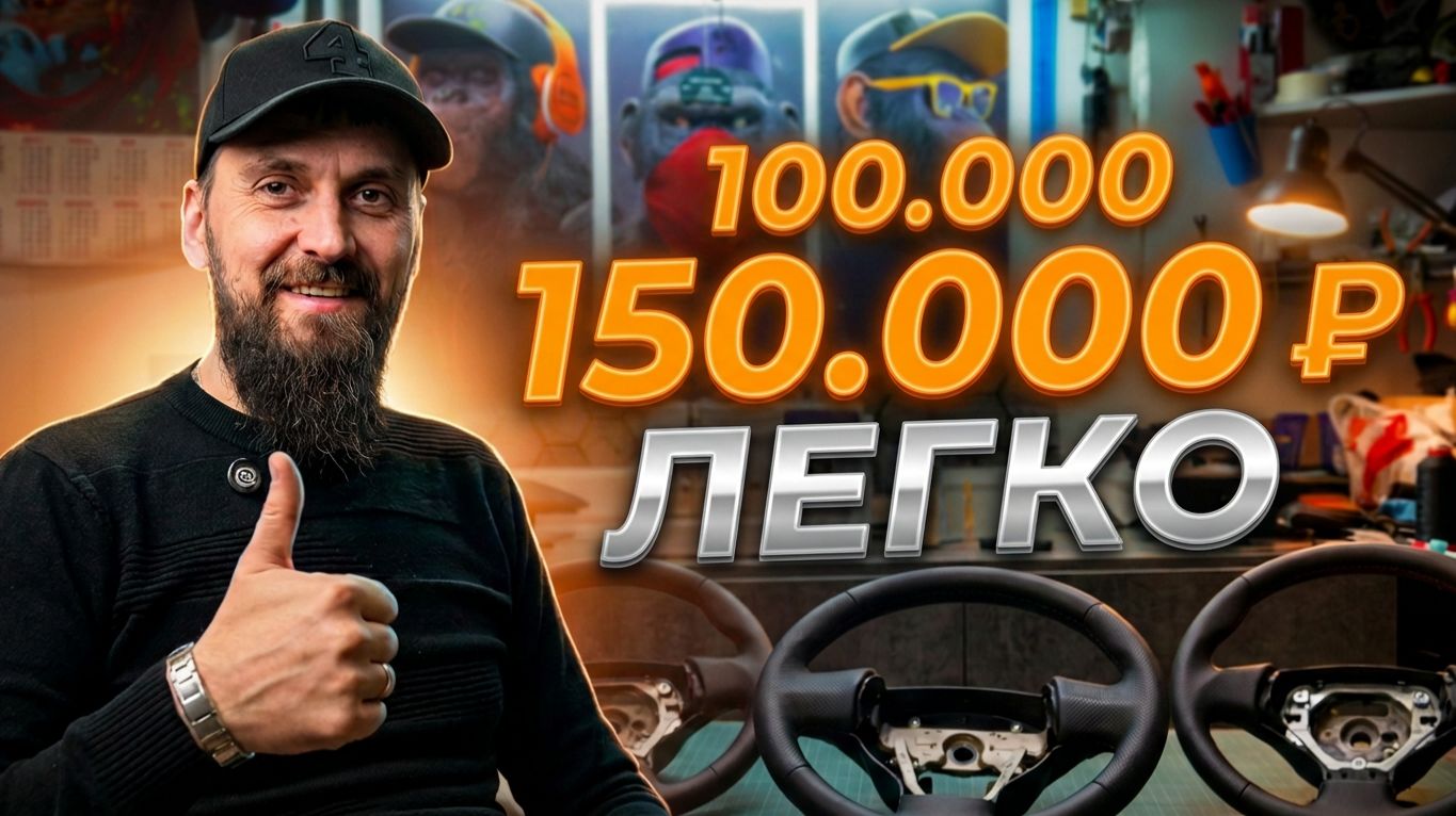 Сколько можно зарабатывать на перетяжке руля?