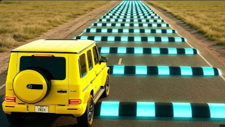 Cars vs 100 Speed Bumps Challenge #8 in BeamNG Drive!