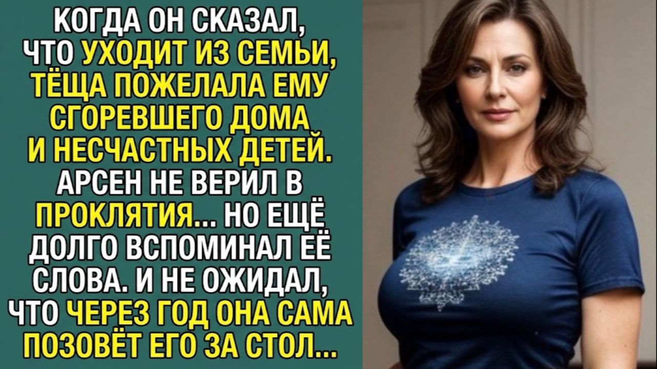 Истории из жизни «ЧТОБ ТВОИ ДЕТИ БЫЛИ НЕСЧАСТНЫ» ТЁЩА НЕ ПРОСТИЛА РАЗВОД» Слушать рассказы о любви
