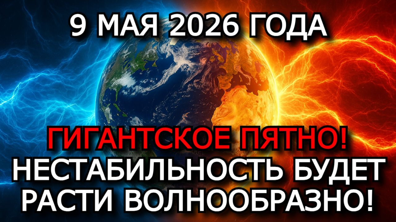 МАГНИТНЫЕ БУРИ 9 МАЯ 2026 — K-ИНДЕКС 5–6, МОЛЧАНИЕ ПЯТНА 479, РИСК УСИЛЕНИЯ