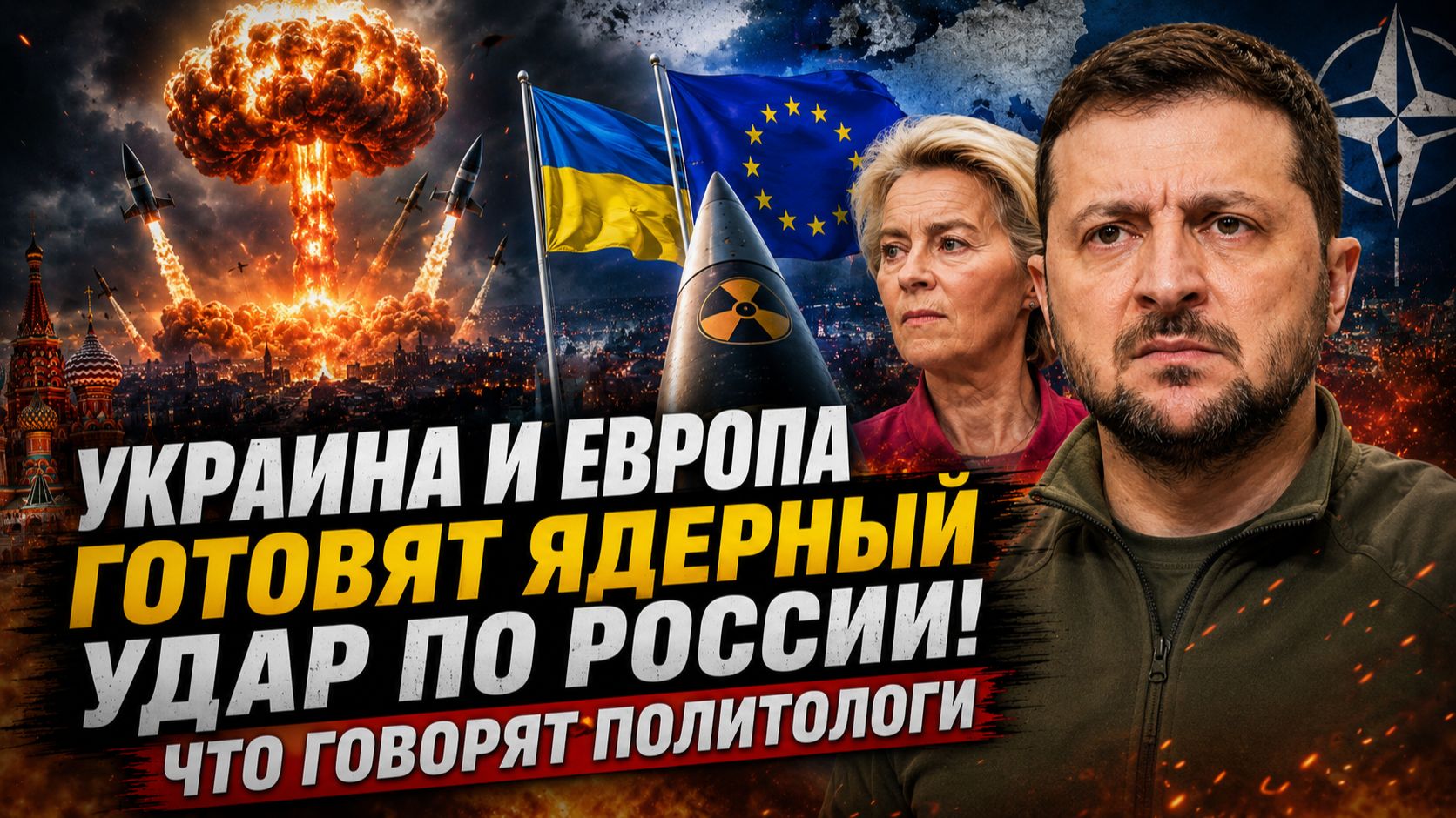 УКРАИНА И ЕВРОПА ГОТОВЯТ ЯДЕРНЫЙ УДАР ПО РОССИИ! ЧТО ГОВОРЯТ ПОЛИТОЛОГИ