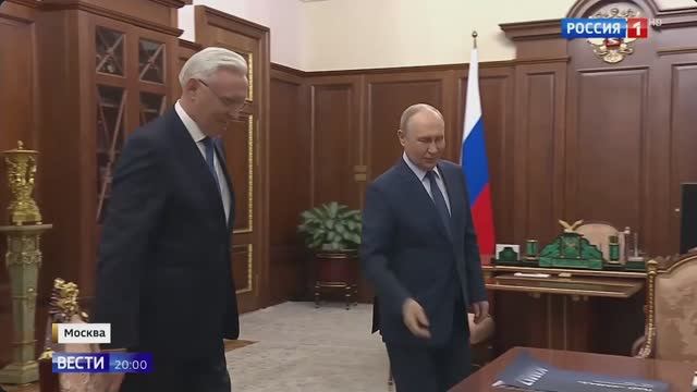 Сюжет канала Россия 1 о встрече Владимира Путина с генеральным директором «КАМАЗа» Сергеем Когогиным