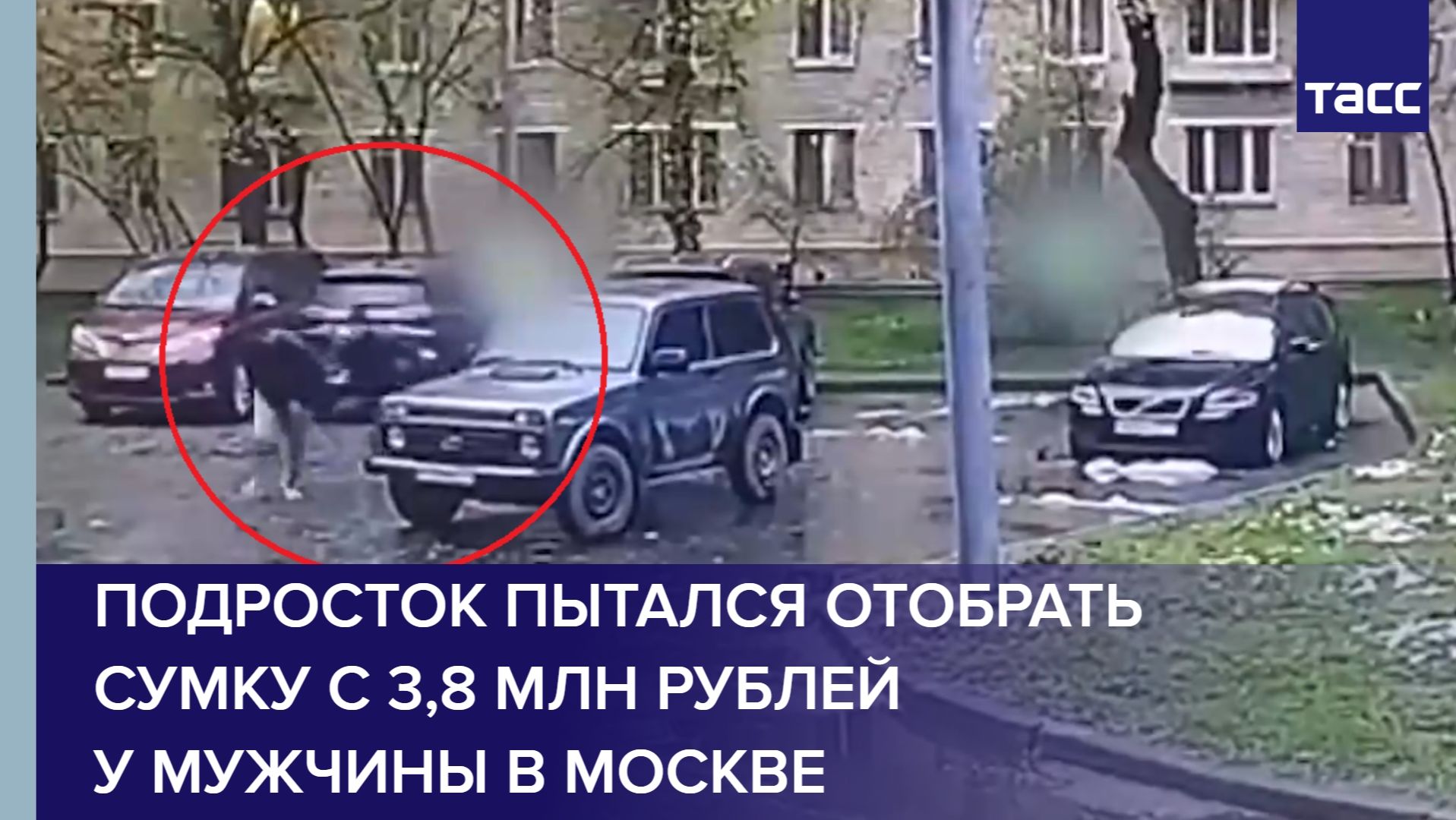 Подросток пытался отобрать сумку с 3,8 млн рублей у мужчины в Москве
