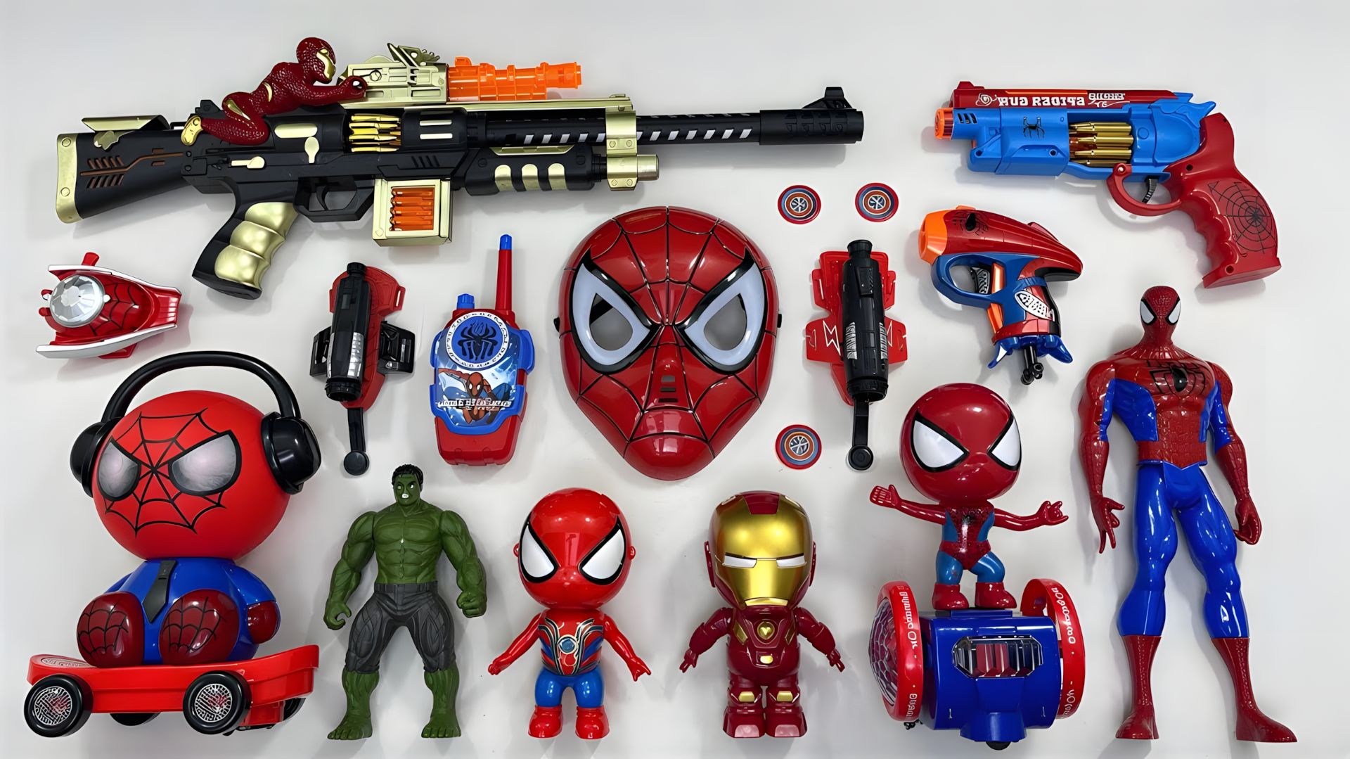 Распаковка набора игрушек Человек-паук, набор игрушек серии Marvel.👍