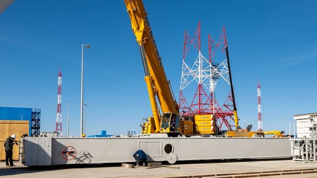 Башня ТУА РН Ангара. Монтаж. Космодром Восточный.