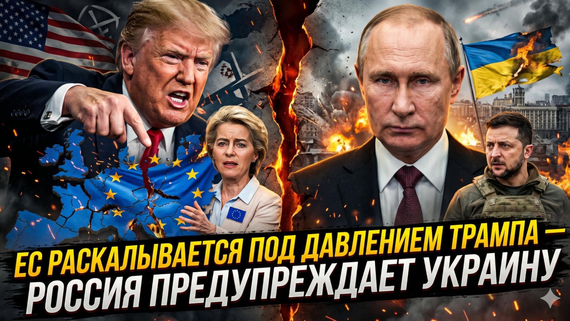 💥Себастиан Сас | Европа трещит по швам: ультиматум Трампа и жесткий сигнал Путина Киеву