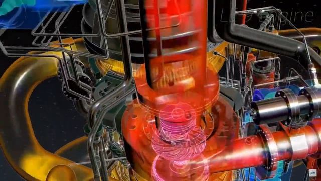 Работа  ракетного двигателя  LE-9 РН H-III