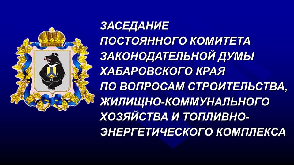 Заседание постоянного комитета Думы по вопросам строительства, ЖКХ и ТЭК 07.05.2026