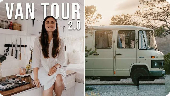 VAN TOUR после 2 лет ПОЛНОЦЕННОЙ ЖИЗНИ в фургоне на винтажном автомобиле Mercedes