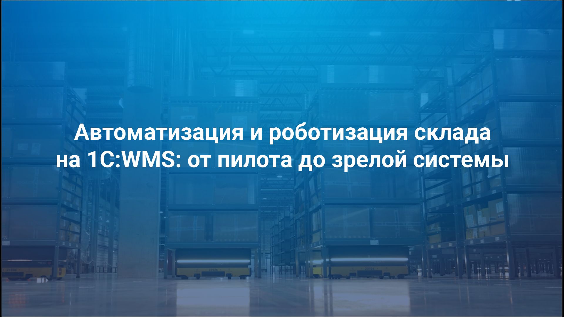 Автоматизация и роботизация склада на 1С:WMS: от пилота до зрелой системы