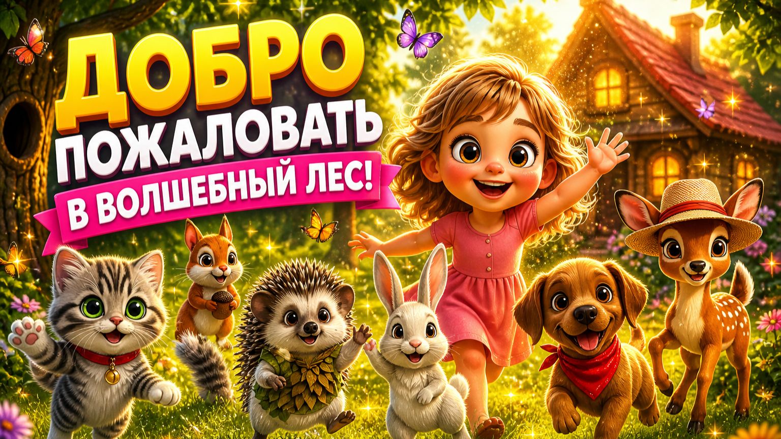 🐱✨ Котёнок Морс в Волшебном Лесу! 🌲 Новые Приключения и Весёлая Песенка для Детей