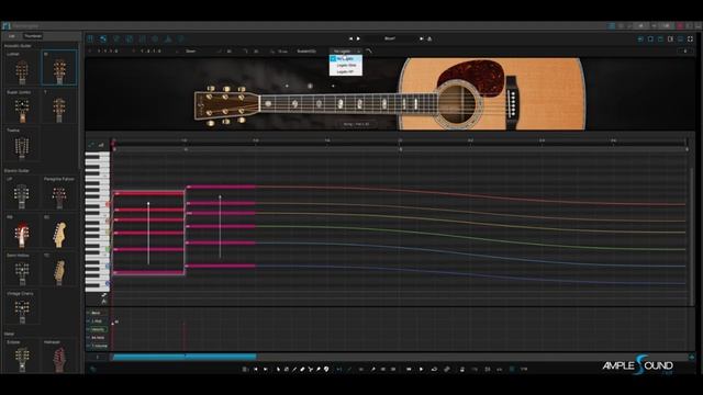 Ample Guitar v4 Strumming Tutorial[RU]