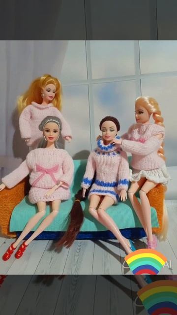 Вязаная одежда для кукол