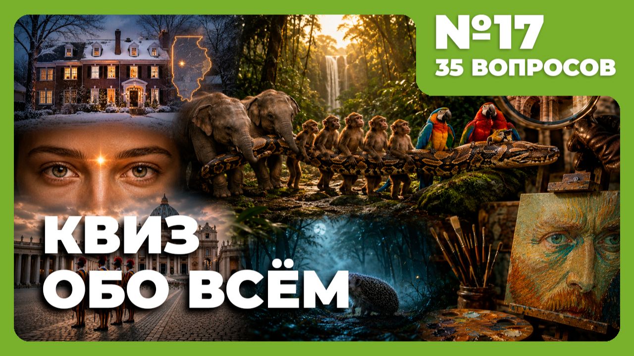 Квиз - Обо всём #17 🧠 НОВЫЕ ВОПРОСЫ!