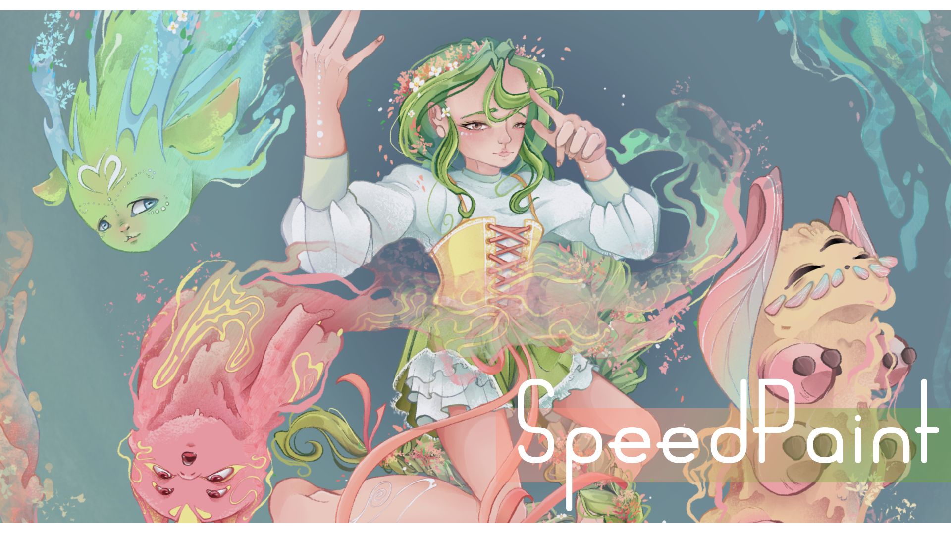SpeedPaint // Spring Girl [Krita]