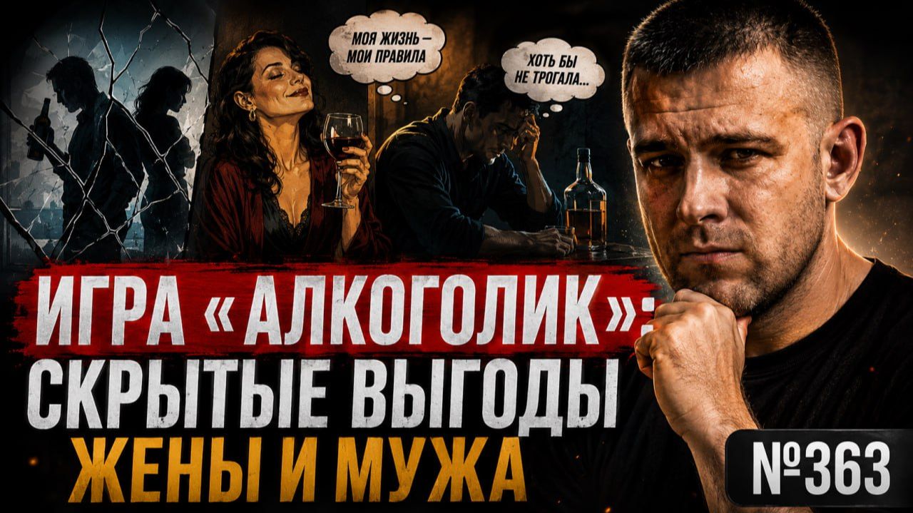 Игра «Алкоголик»: скрытые выгоды жены и мужа