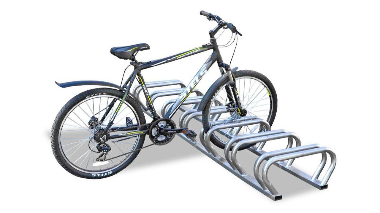 Велопарковка VELO-37 из нержавеющей стали от компании Хоббика